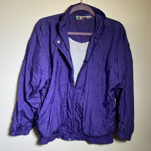 Bolo Spirit | Jackets & Coats | Vintage 9s Nylon Windsuit Track Jacket With Pants Purple Size ...